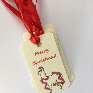 Christmas Gift Tag, Christmas Llama Tags, Llama Tags, Christmas Llama ...