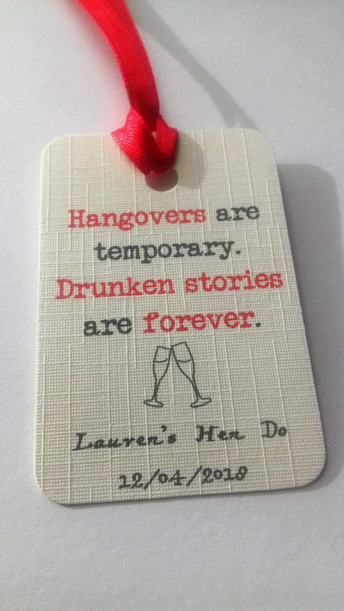 Hangover Kit Hangover Tags Hangover Kit Tags Hen Party - Etsy UK