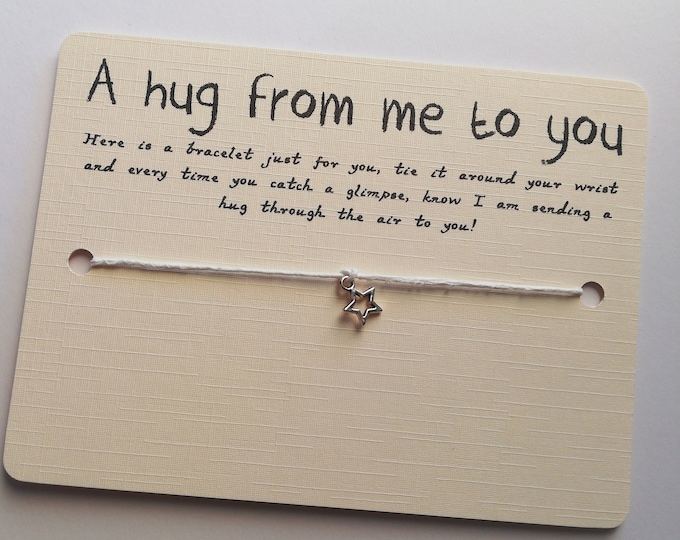 Hug Bracelet, Friendship Bracelet, Wish Bracelet , Best Friend Gift ...