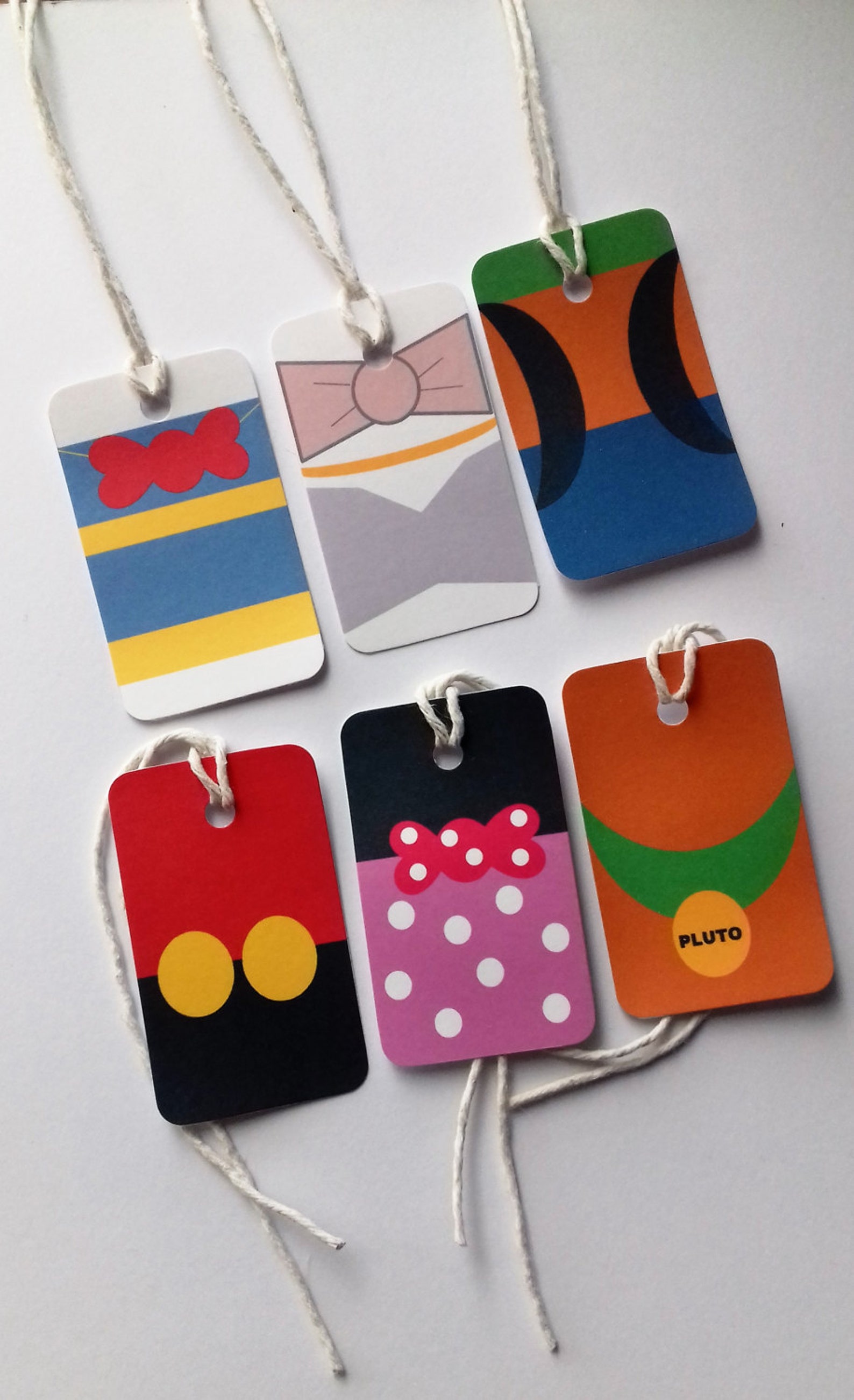 Mickey Mouse Clubhouse party tags Mickey party bag tags | Etsy