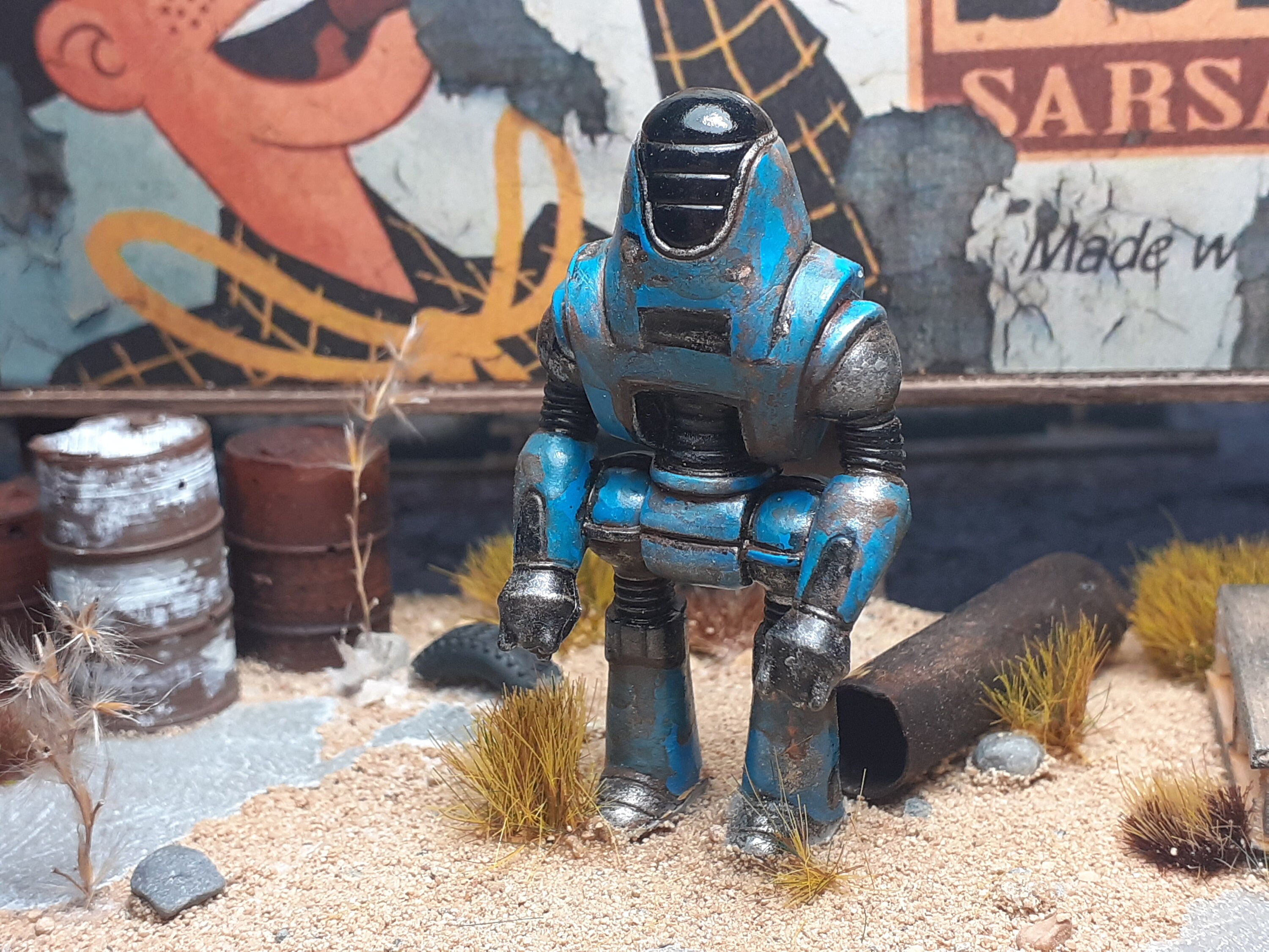 Fallout Post Apocalyptic Diorama Wasteland Model With - Etsy