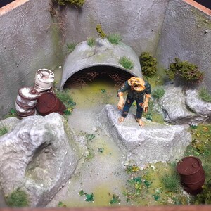 The Last of Us TLOU Diorama Box Display - Clicker & Sewer Scene Post ...