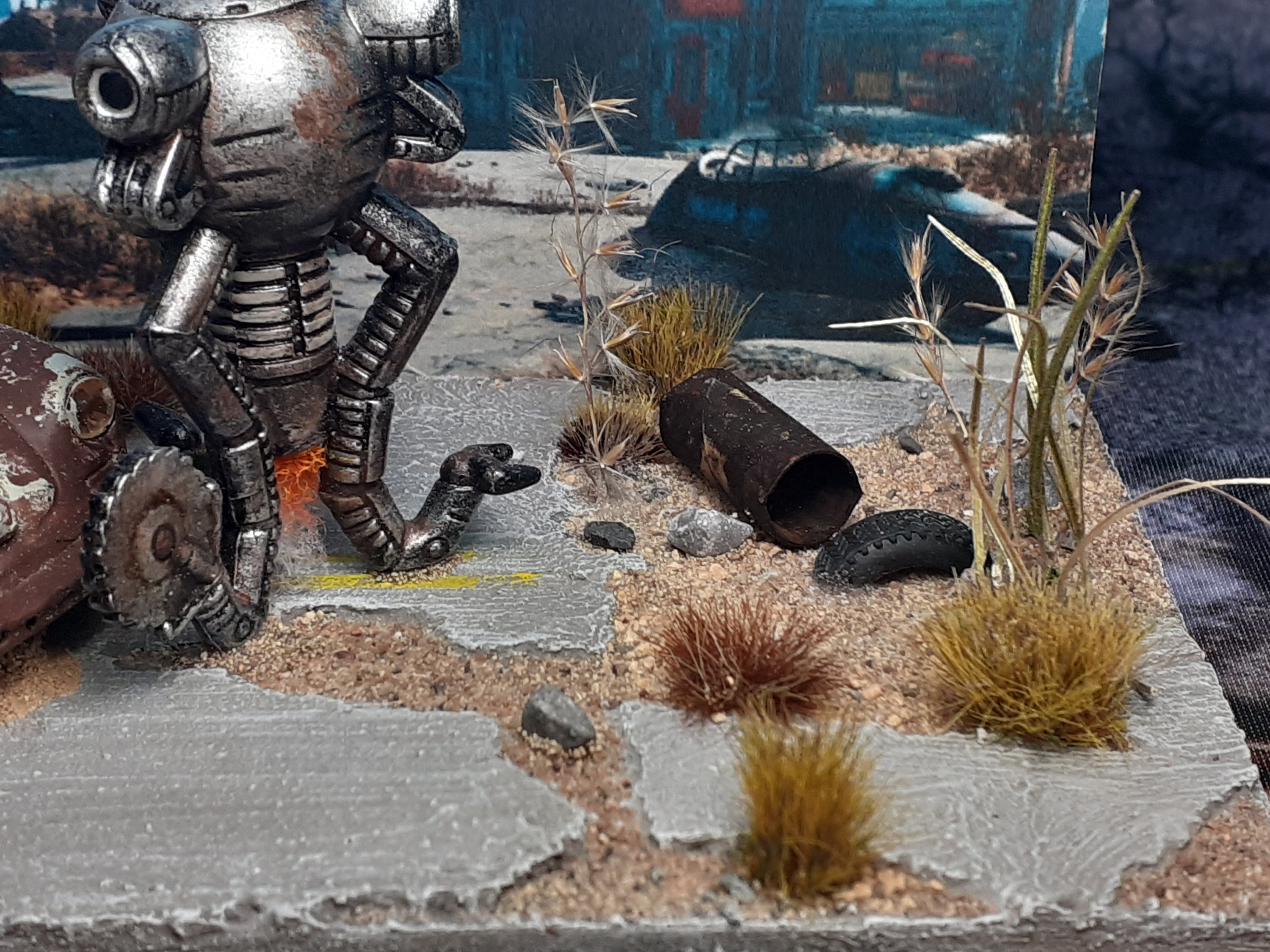 Fallout Post Apocalyptic Diorama Wasteland Model Mr Handy - Etsy
