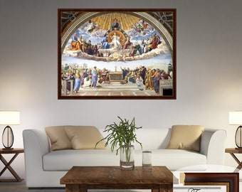 Raphael's Disputation of the Holy Sacrament ca. 15091510 Raphael Canvas ...