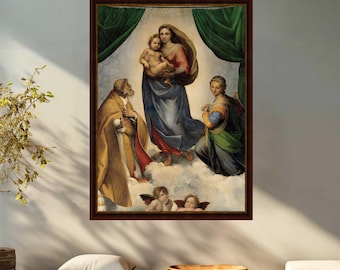 raphael sistine madonna print