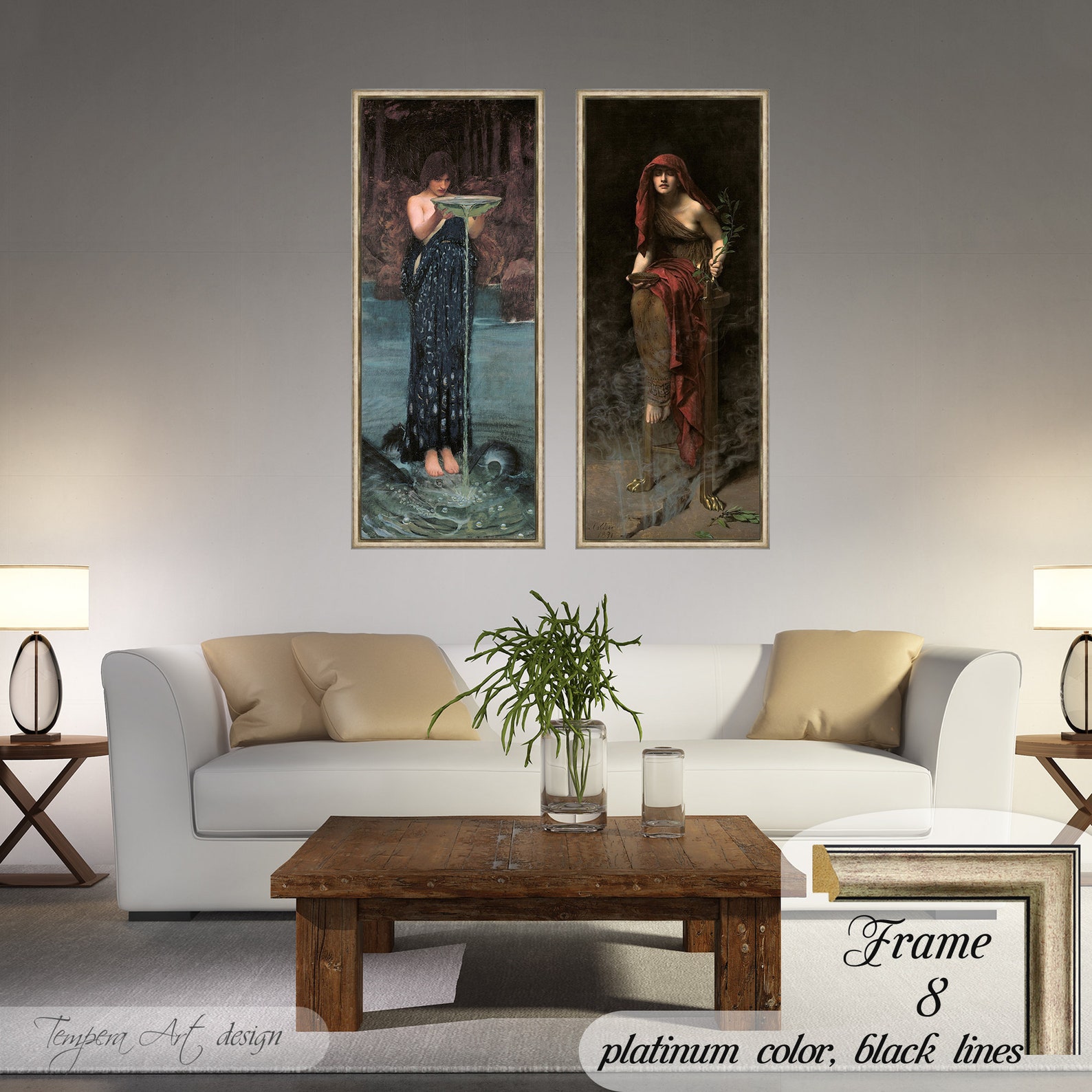 Priestess of Delphi Circe Invidiosa, Set of Prints, John William ...