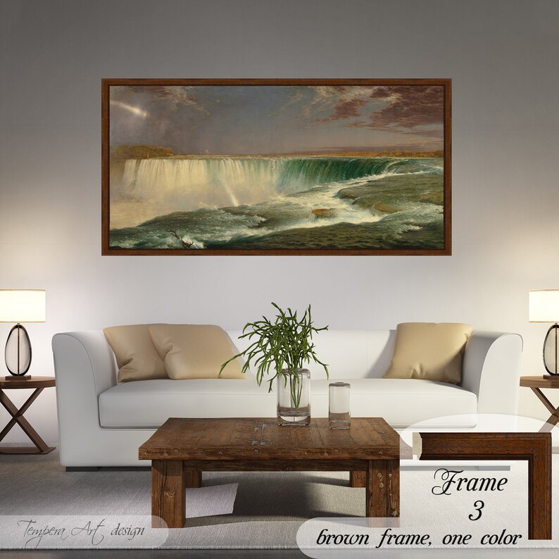 Frederic Edwin Church Niagara Falls Frederic Edwin Print - Etsy