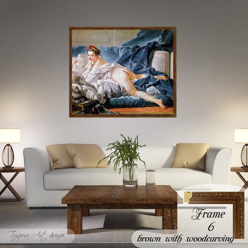 Francois Boucher Brown Odalisque François Boucher Boucher - Etsy