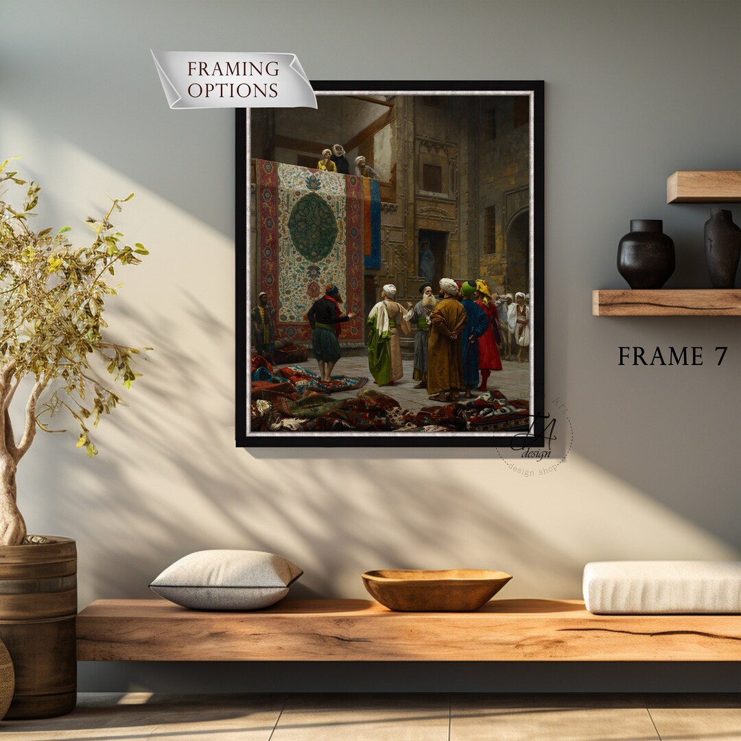 Jean-leon Gerome "the Carpet Merchant" Canvas Print: Framed or Unframed ...