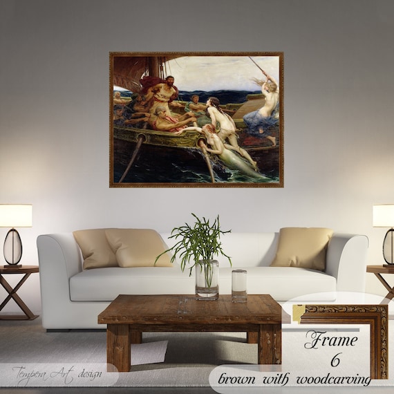 Herbert James Draper Draper Ulysses And Sirens Ulysses and the Sirens ...