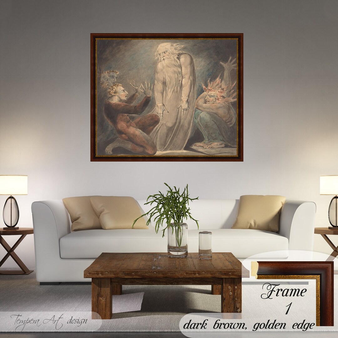 William Blake, the Ghost of Samuel Appearing to Saul, William Blake ...