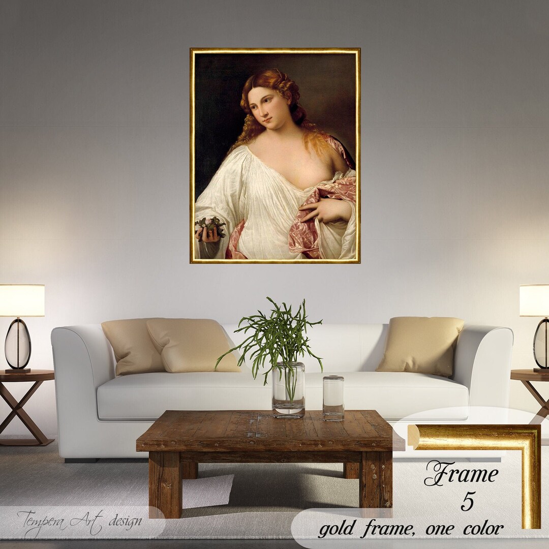 Flora Art Print on Canvas of Painting by Titian, Titian Flora Print ...
