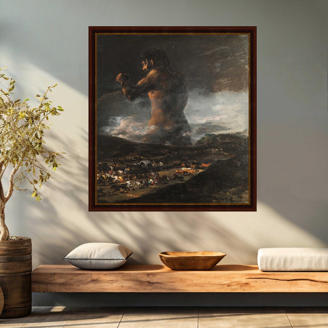 Francisco Goya - the Colossus Canvas Print With Framing Options - Etsy