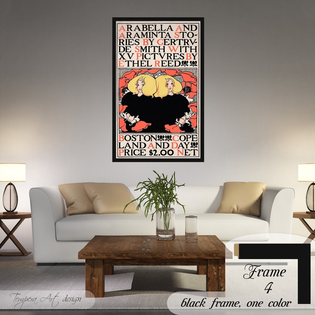 Ethel Reed "arabella and Araminta" Canvas Print - Framed or Unframed - Etsy