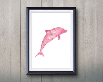 Dolphin print | Etsy