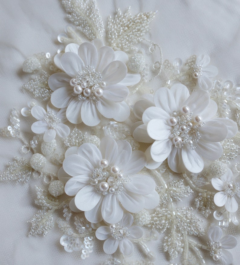 Hand-made Wedding Motif With Pearls, Twinkling Balls of Glass Beads and ...
