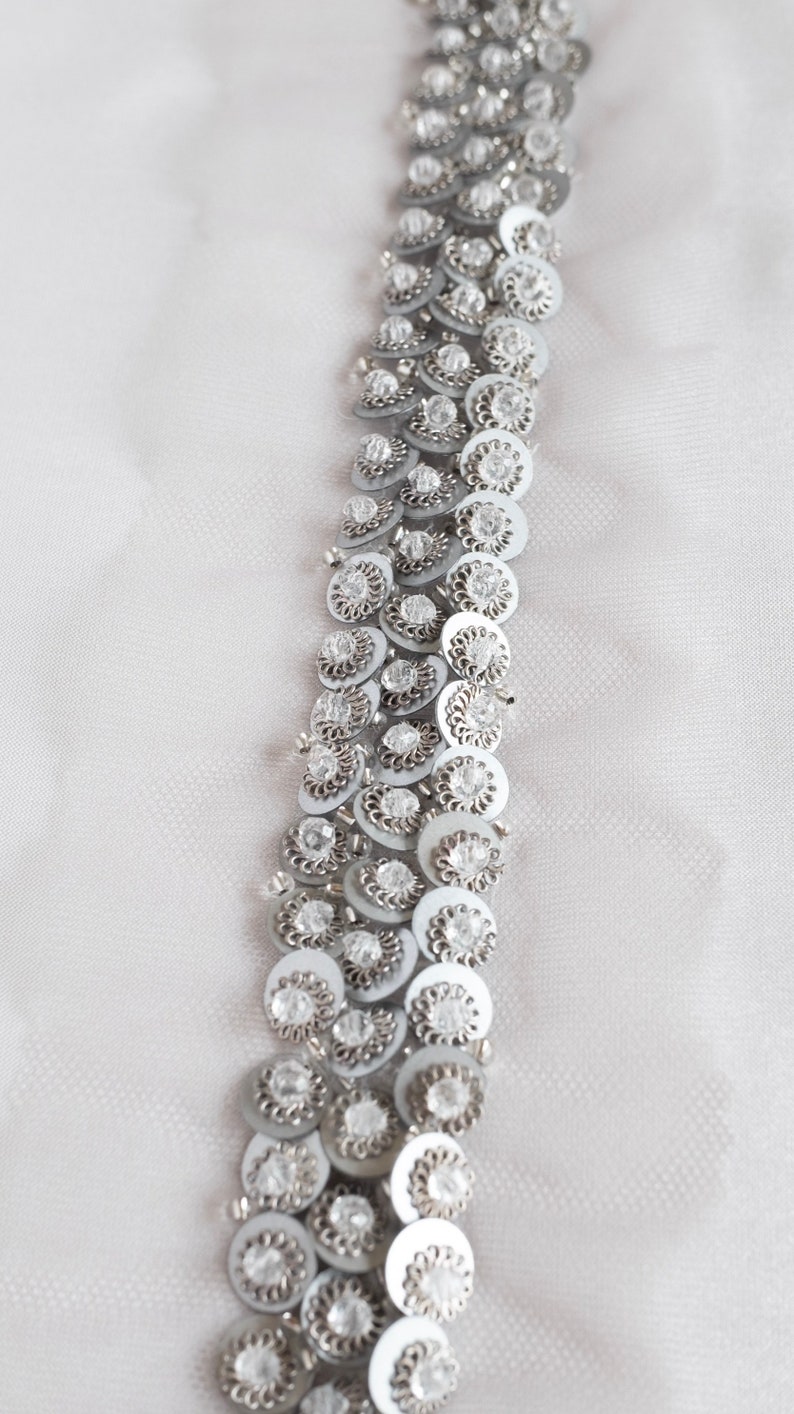 Vintage Trim Hand-embroidered Trim With an Antique Metallic | Etsy