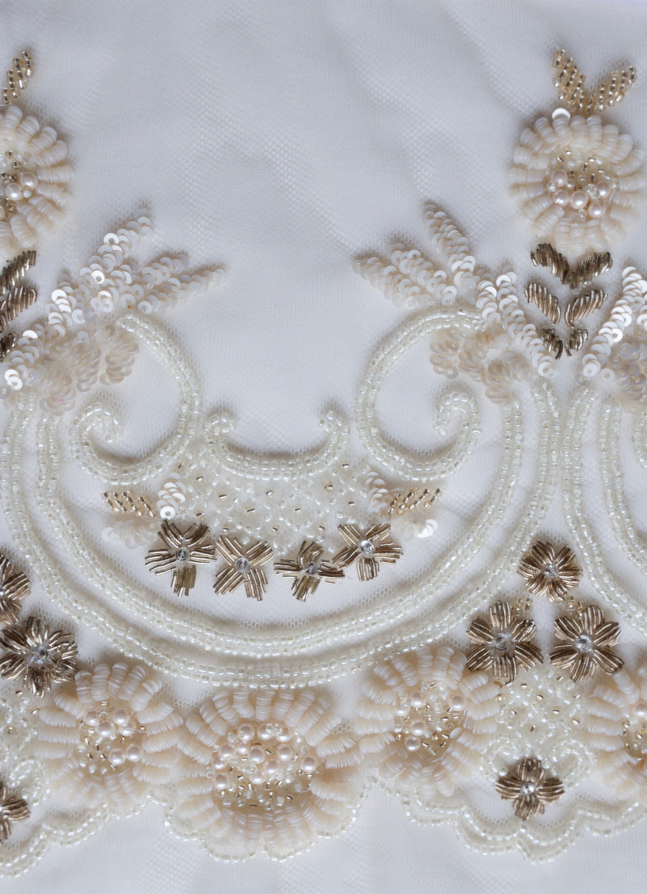 Hand-made trim in the baroque-romantic style with gold wire | Etsy