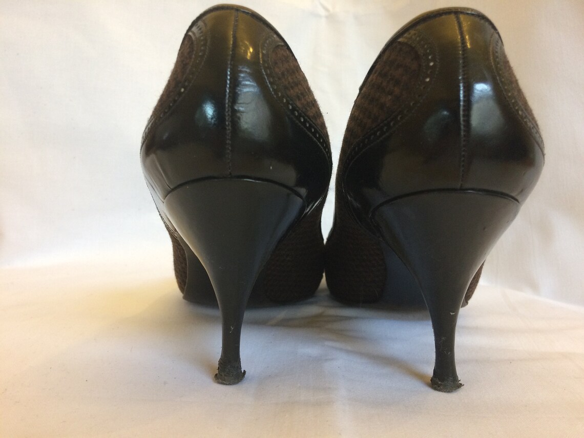 1950's Women's Winklepicker Brown Court Shoe UK5.5 - Etsy