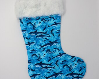 Baby Shark Christmas Stocking - Etsy