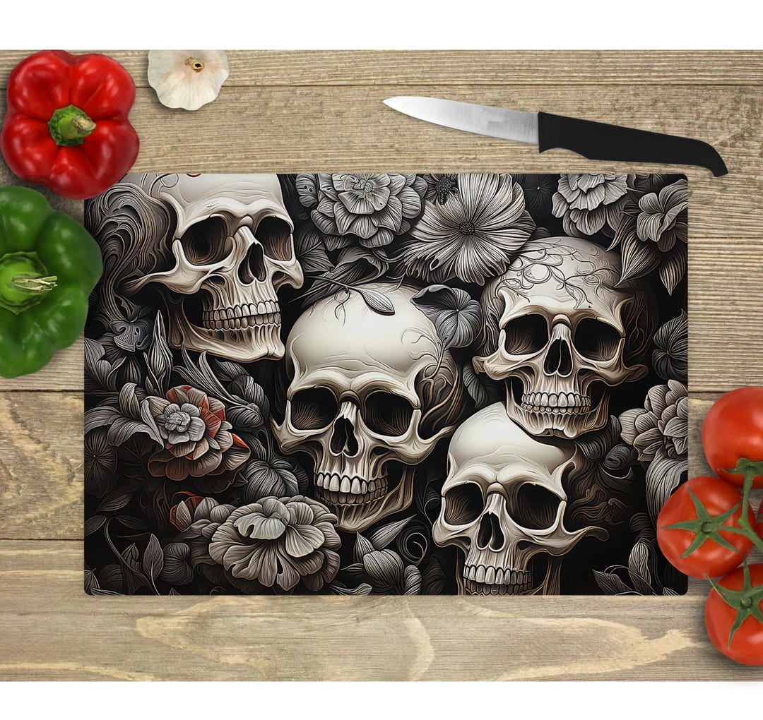 Skull Cutting or Serving Board - 8 X 11" - Etsy
