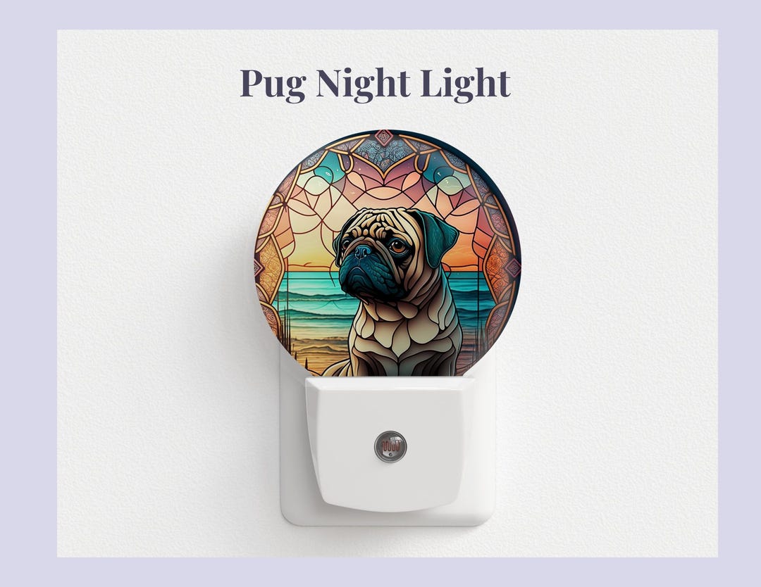 Pug Night Light - Etsy