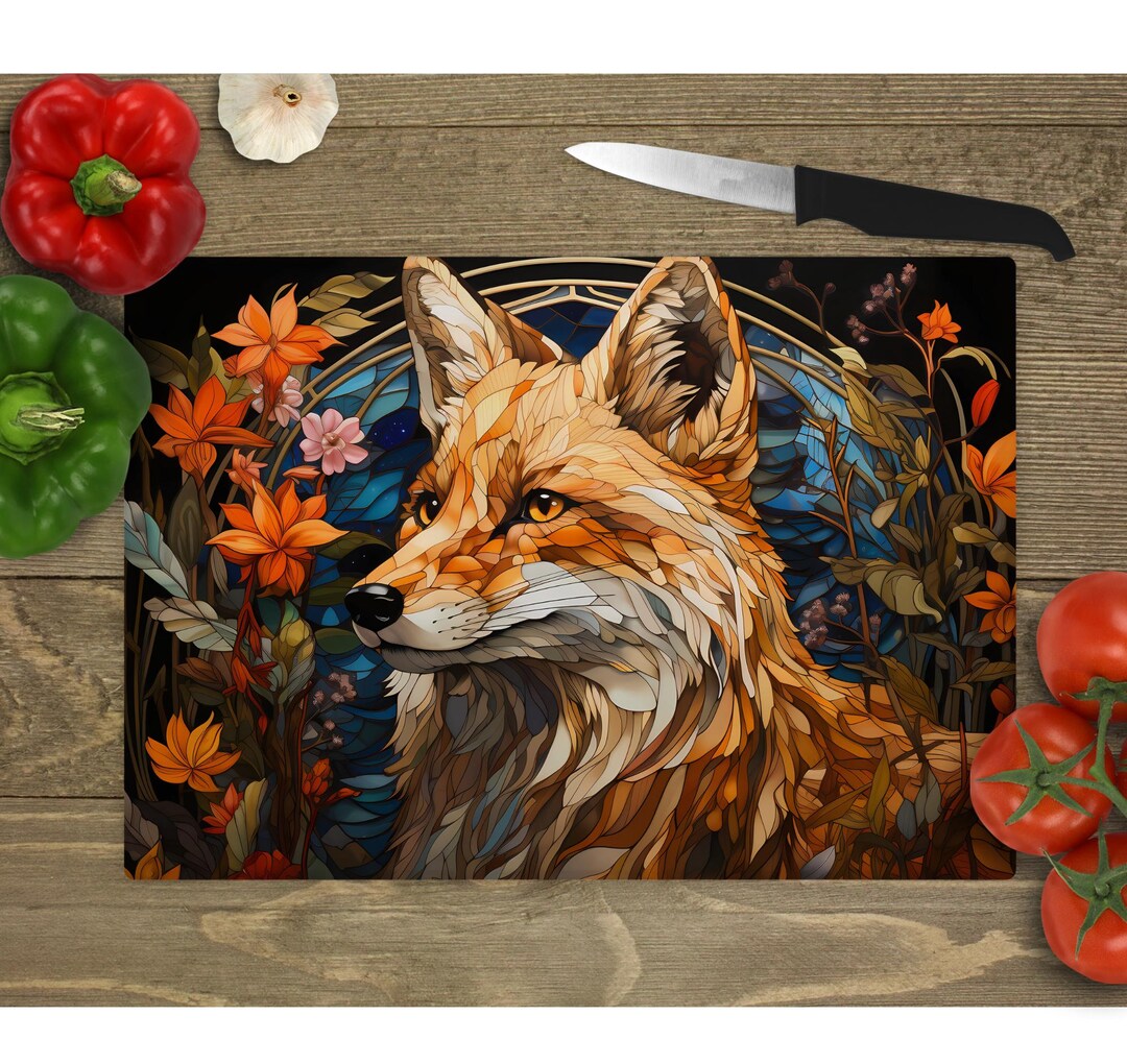 Fox Cutting or Serving Board - 8 X 11" - Etsy