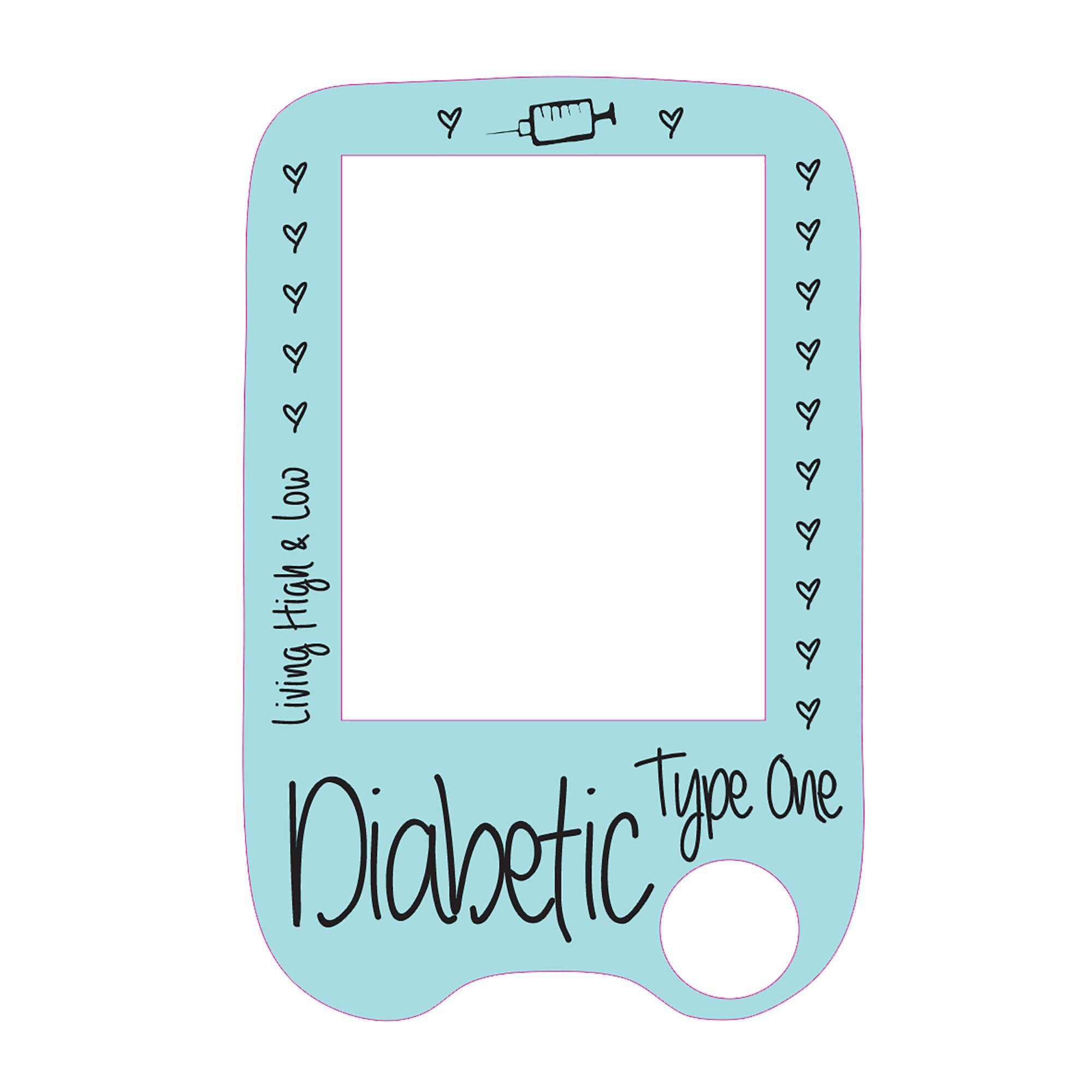 Type 1 Diabetic (mint) - Freestyle Libre Reader & Sensor Stickers ...