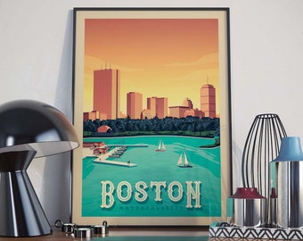 Boston landmarks | Etsy