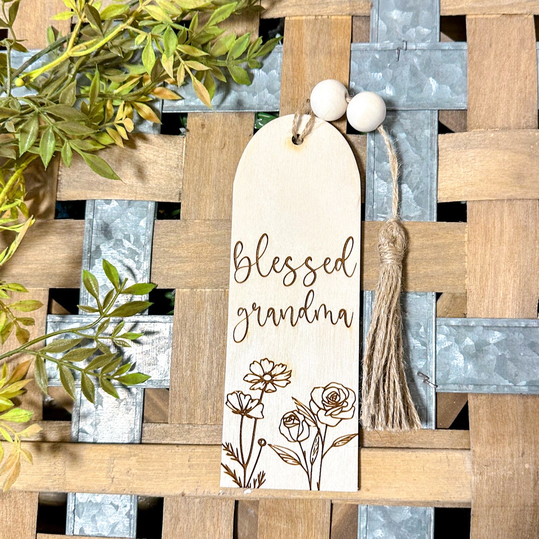 Blessed Grandma Bookmark - Cute Christian Bookmark, Bible Accessory ...