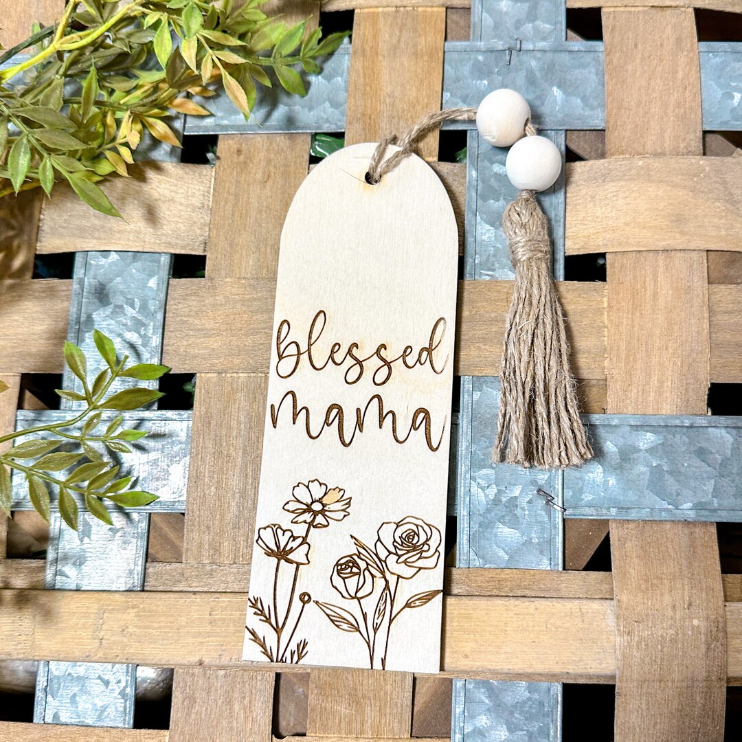 Blessed Mama Bookmark - Cute Christian Bookmark, Bible Accessory, Free ...