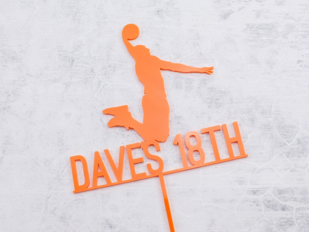 Basketball Cake Topper Birthday Sports Cake Topper - Etsy