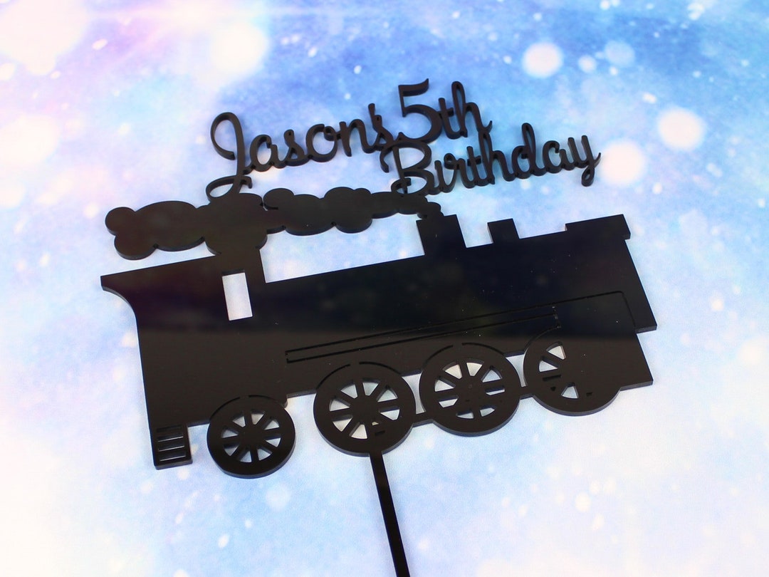 Steam Train Cake Topper Birthday Cake Topper - Etsy
