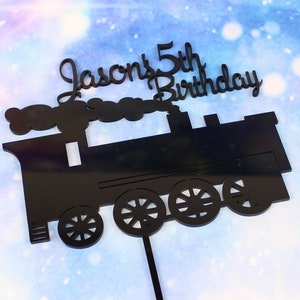 Steam Train Cake Topper Birthday Cake Topper - Etsy