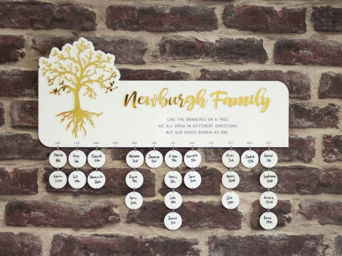 Family Tree Birthday Board | Etsy