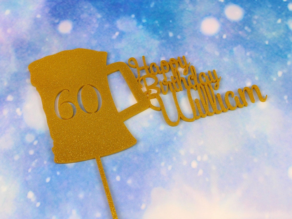 Beer Mug Cake Topper Birthday Cake Topper - Etsy