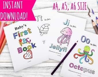 Baby Shower Abc Book - Etsy