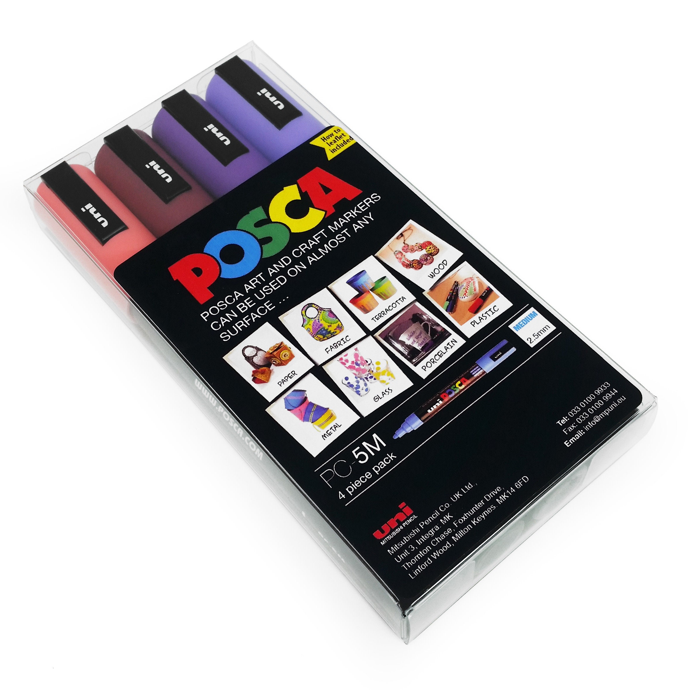 Uni Posca PC-5M Art Marker Paint Pen Sunset Tones 4 Set | Etsy