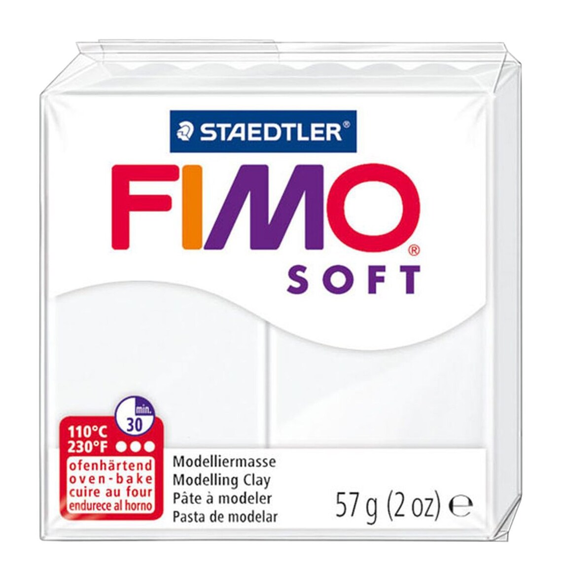 FIMO Polymer Clay Modelling Clay Soft White 3 Pack - Etsy UK