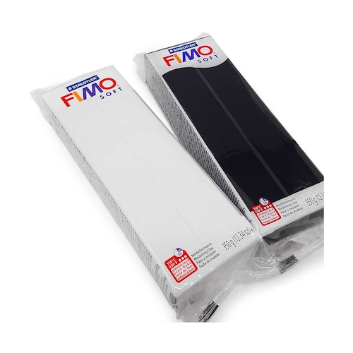 FIMO Polymer Clay Modelling Clay Soft White 3 Pack - Etsy UK