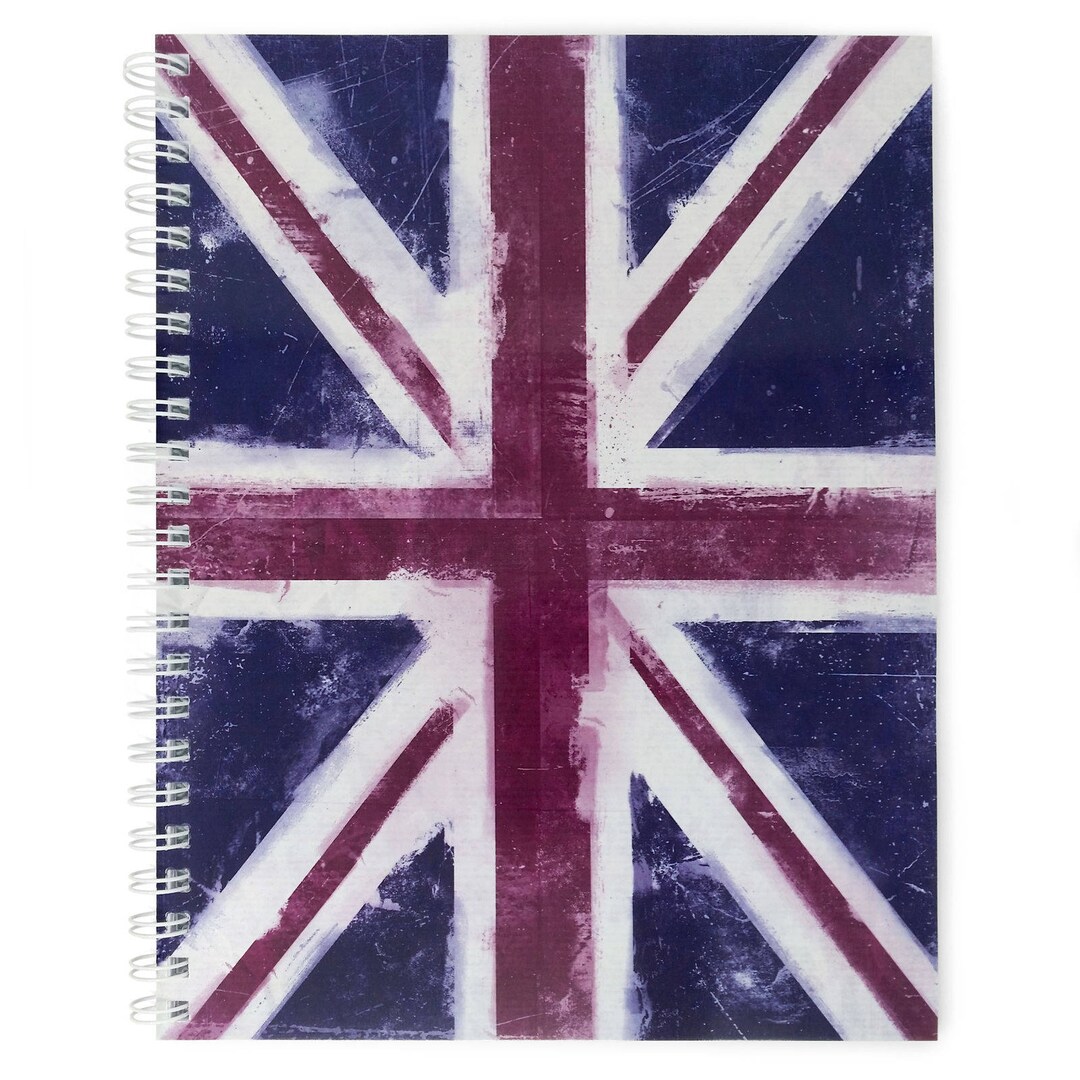 Flag A4 Lined Notebooks Made in UK British Union Jack Queen's Platinum ...