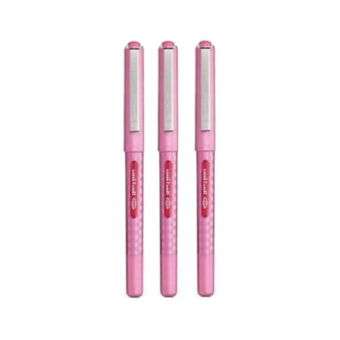 Uni Ball Eye Designer Pink Rollerball Pen Fine 0.7mm Nib Tip 0.5mm Line ...