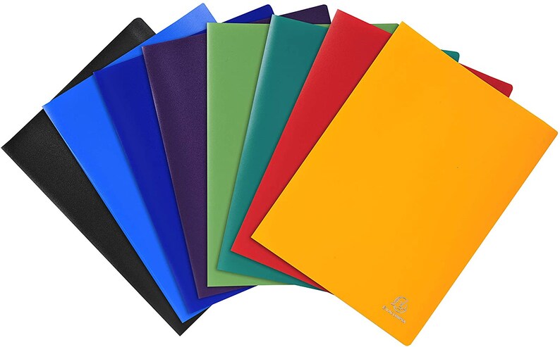 Exacompta Soft PP Display Book A4 100 Pockets Black - Etsy