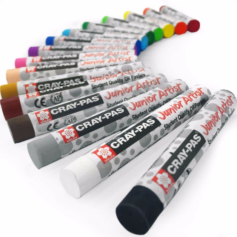 Sakura Cray-pas Junior Artist Oil Pastels Pack of 16 8mm X - Etsy