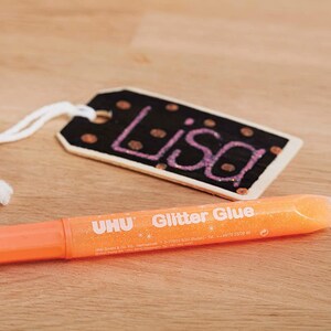 UHU Glow Glitter Glue Glow in the Dark 10ml Tubes 5 Assorted Colours ...