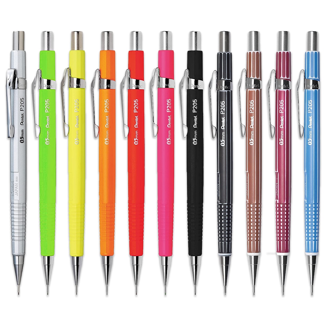 Pentel SINGLE Mechanical Pencil P205 Assorted Fluorescent / Retro ...