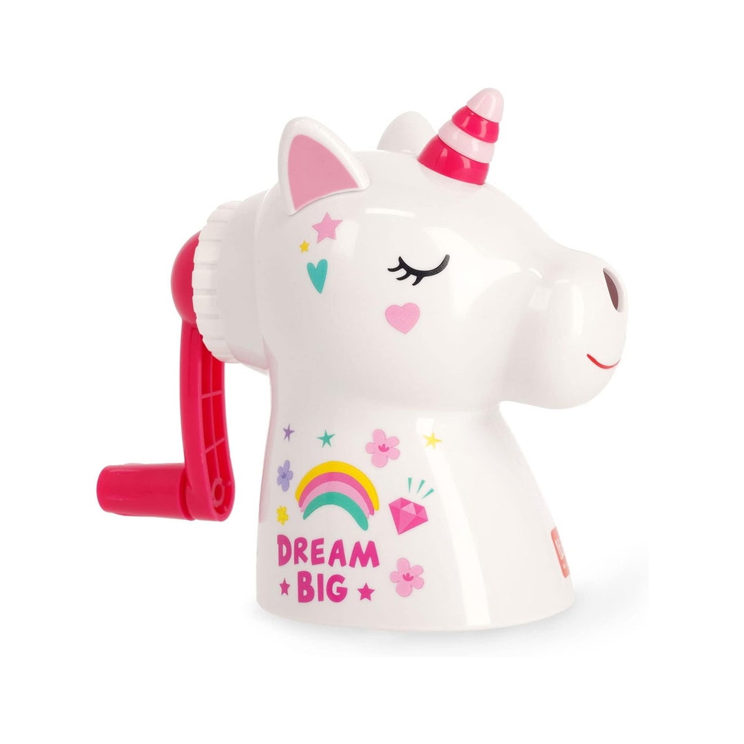 Legami Hand Cranked Pencil Sharpener With Container Manual Unicorn ...