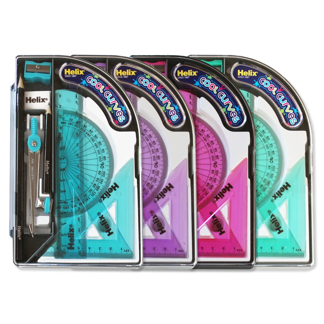 Helix Cool Curves Maths Geometry Exam Set 9 Piece Assorted - Etsy