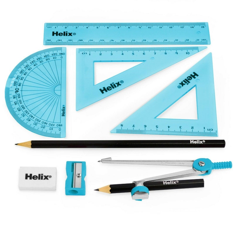 Helix Cool Curves Maths Geometry Exam Set 9 Piece Assorted - Etsy