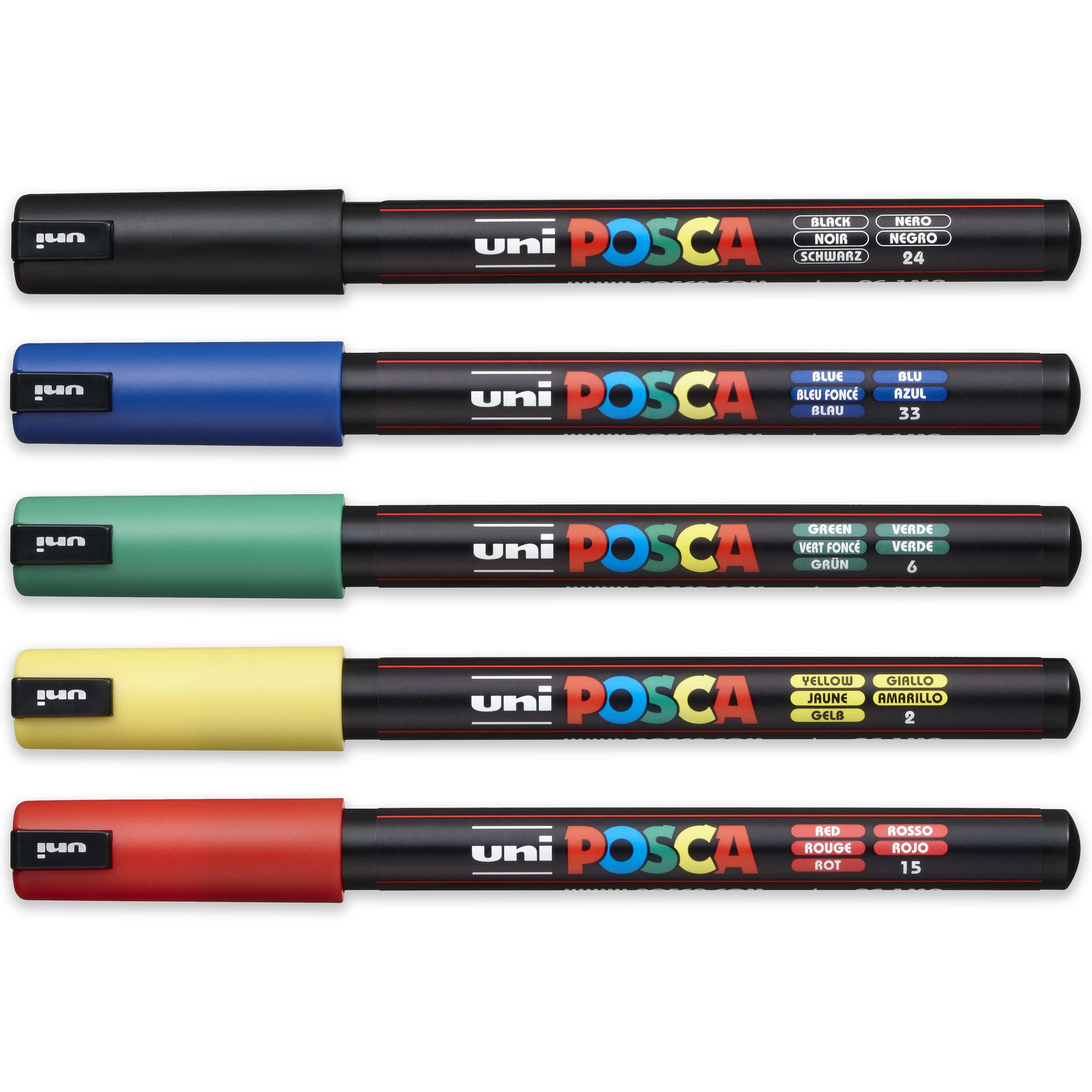 POSCA Ultra Fine PC-1MR Art Paint Marker Pens Basic Set of - Etsy